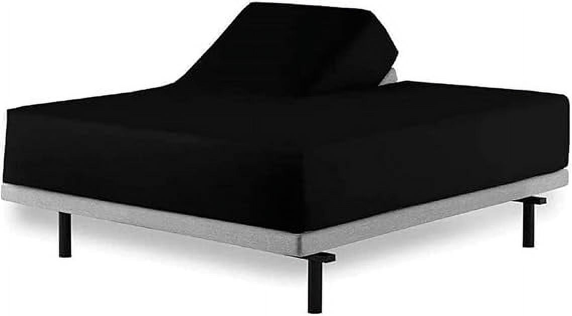 LINEN SHEETS-1 PC Half Split Fitted Sheet, Split Down 32 inches from ...