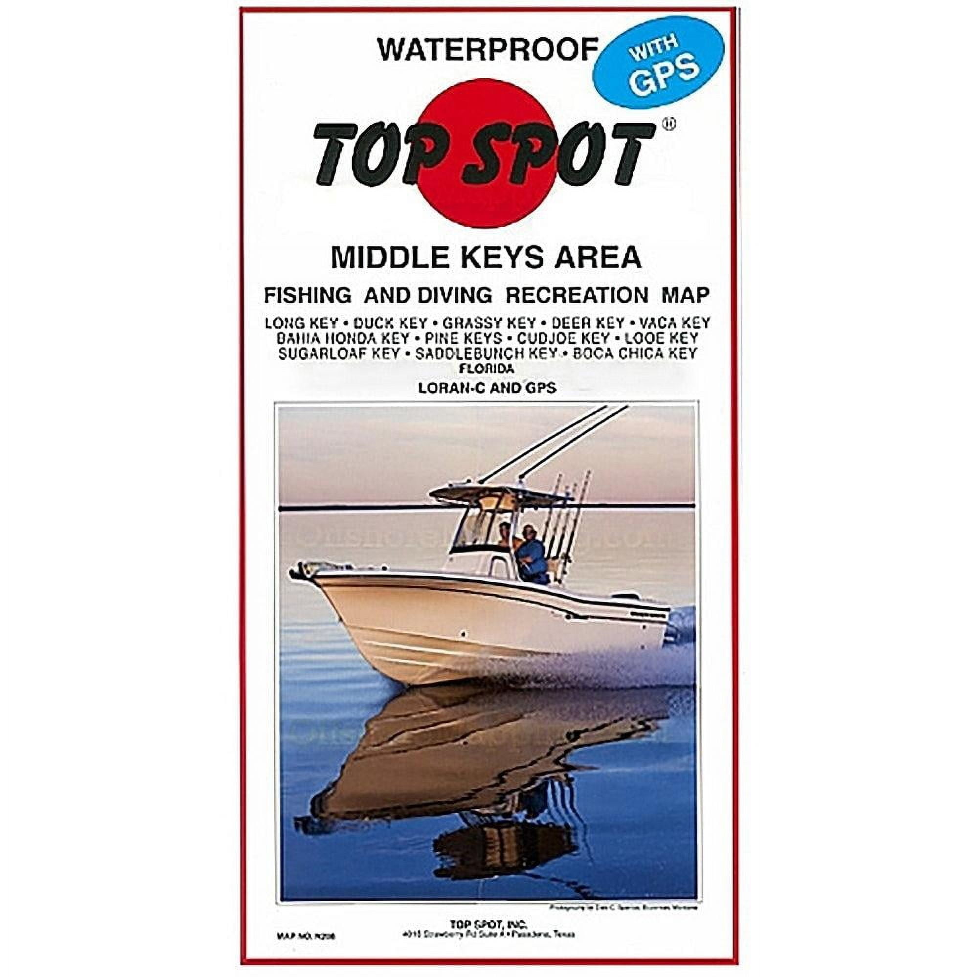 Top Spot Fishing Map N208, Middle Keys Area Maps - Walmart.com