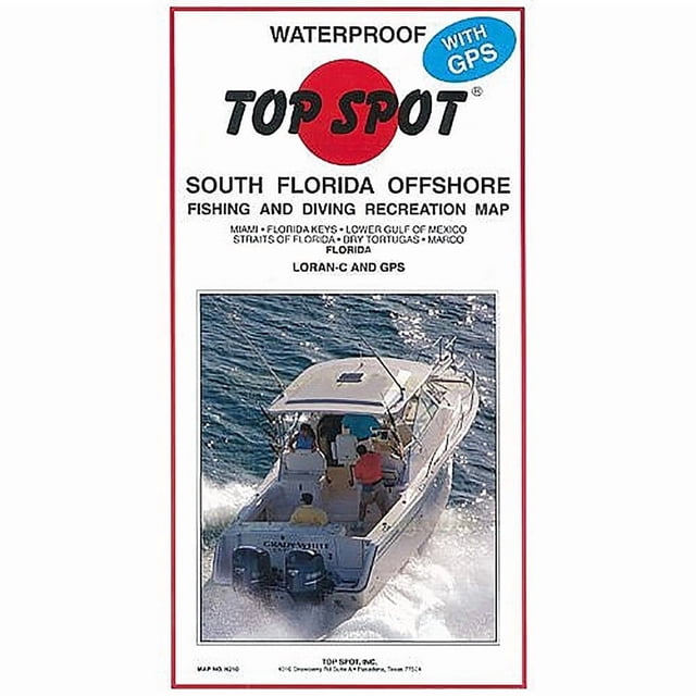 Top Spot Fishing Map N210, South Florida Offshore Maps - Walmart ...