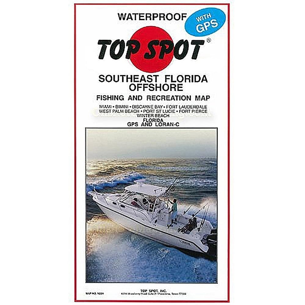 Top Spot Fishing Map N224, Florida, Miami, Winter Beach, Bimini Maps ...