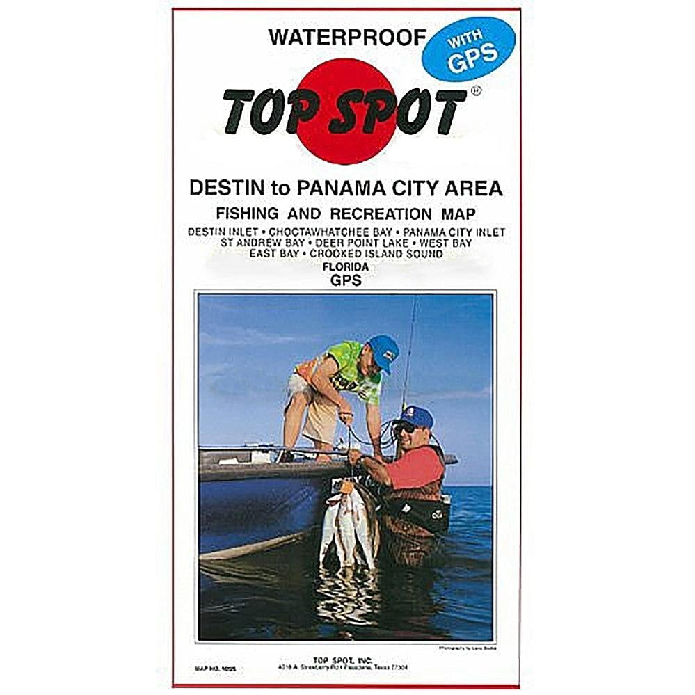 Top Spot Fishing Map N225, Destin to Panama City Maps - Walmart.com