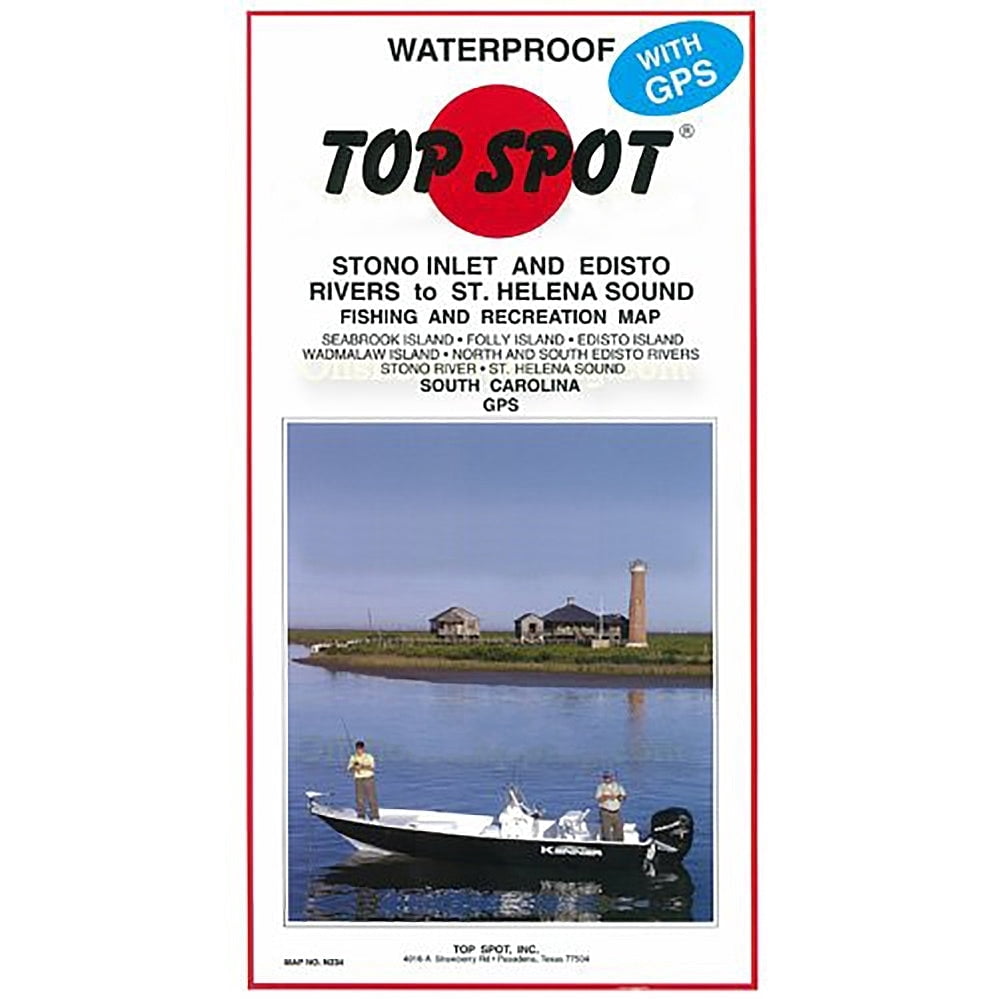 Top Spot Fishing Map N234, Stono River to St. Helena Sound Maps ...