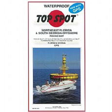 Top Spot Map- Northeast Florida South Georgia Offshore, N227 - Walmart.com