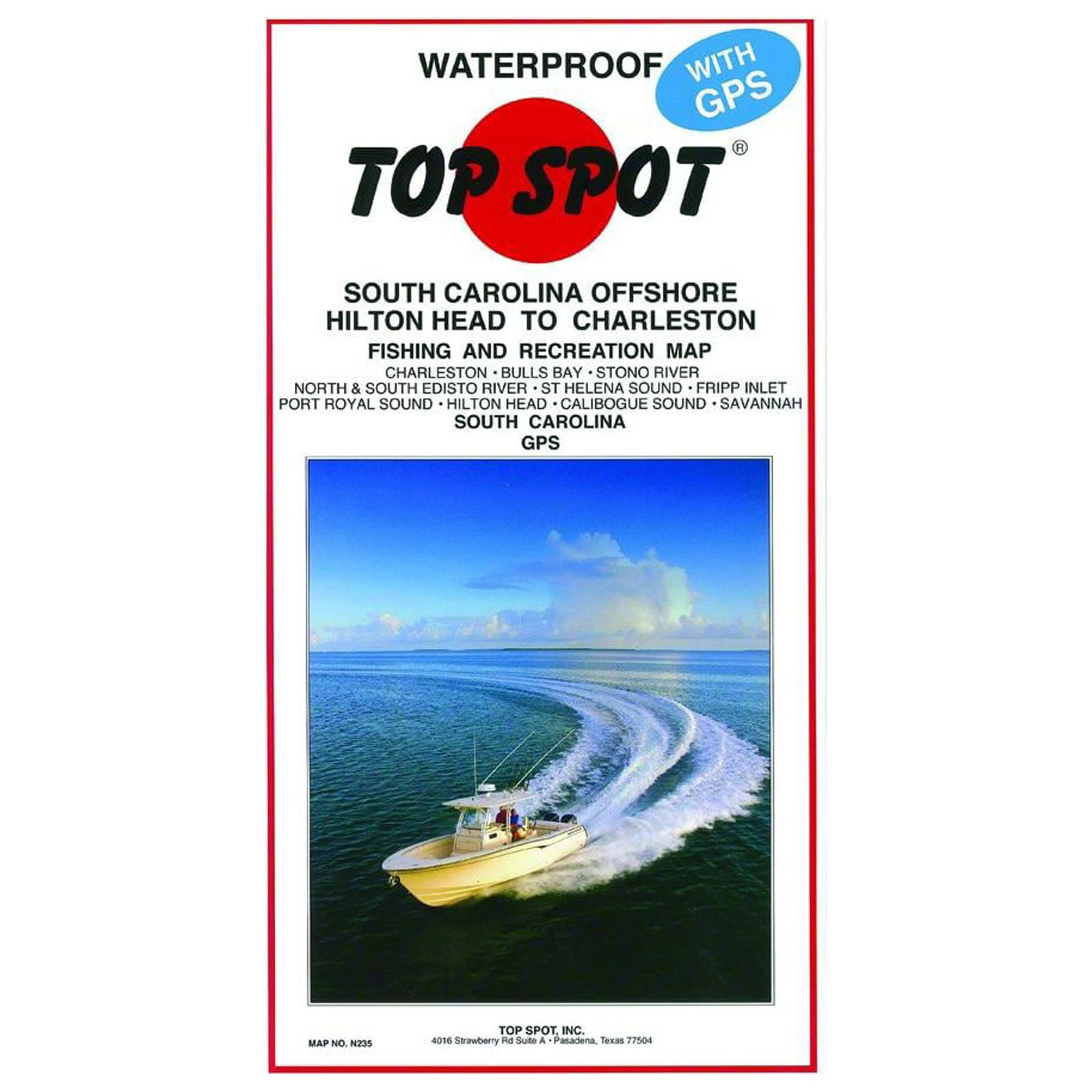 Top Spot Map- South Carolina Offshore-Hilton Head to Charleston, N235 ...