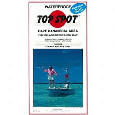 Top Spot Waterproof Fishing Chart Florida, Cape Canaveral - Walmart.com