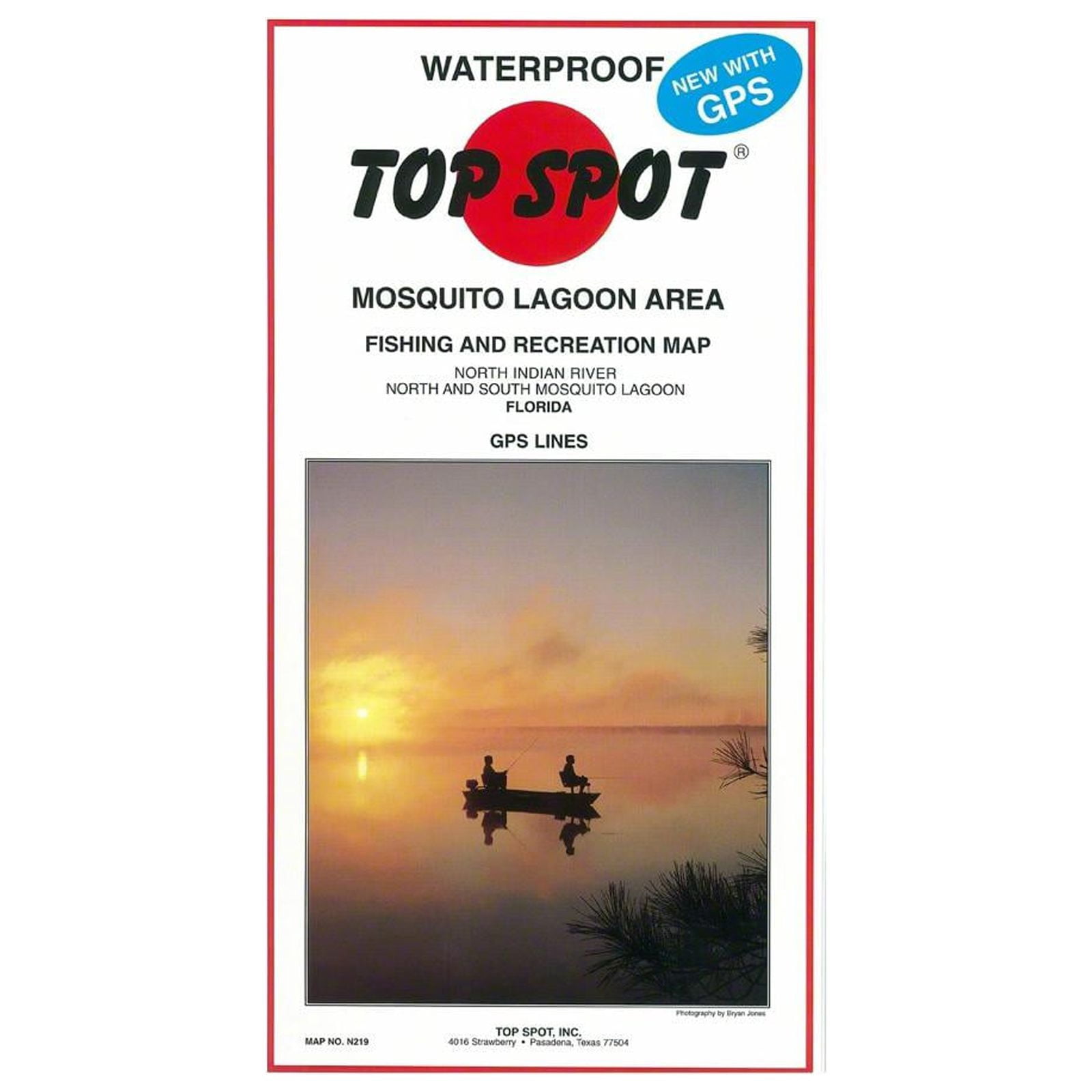 Top Spot Waterproof Fishing Map Florida - North Indian River, N&S ...