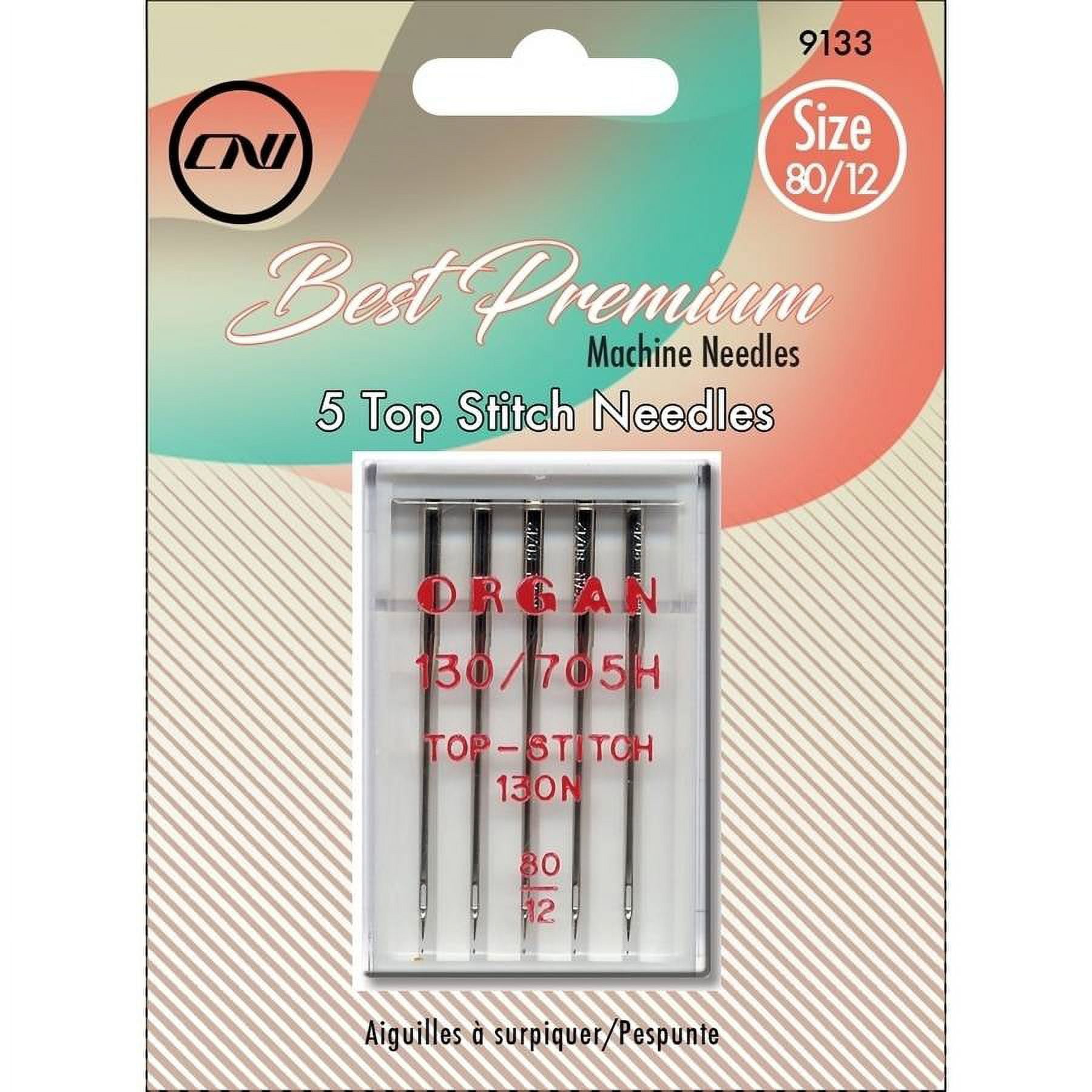 Top Stitch Needles 5/Pkg-Size 80/12 - Walmart.com