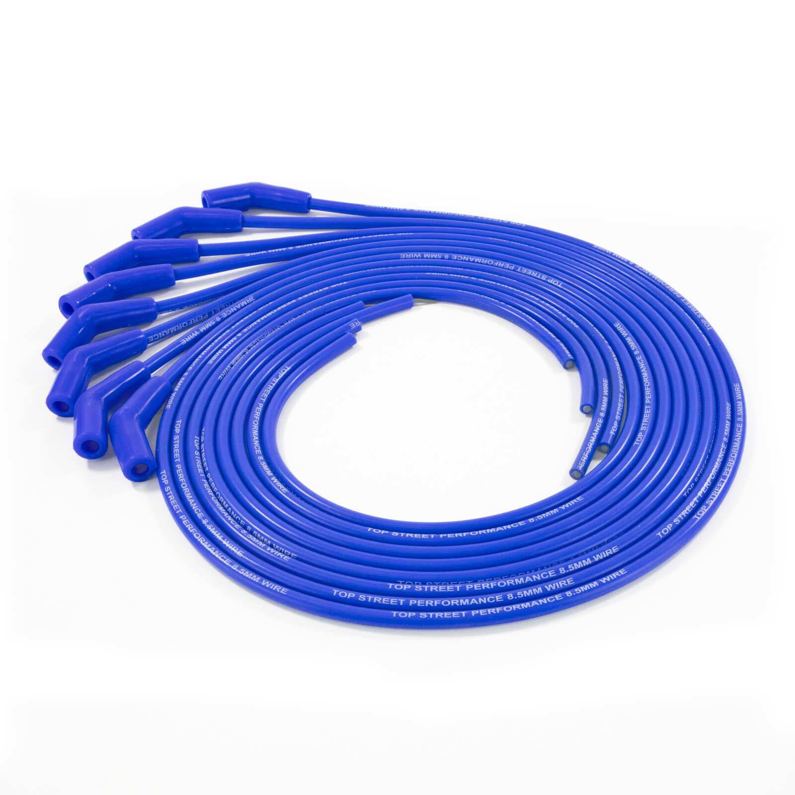8.5mm Universal Ignition Wires with 135° Plug Boots - Blue - Walmart ...