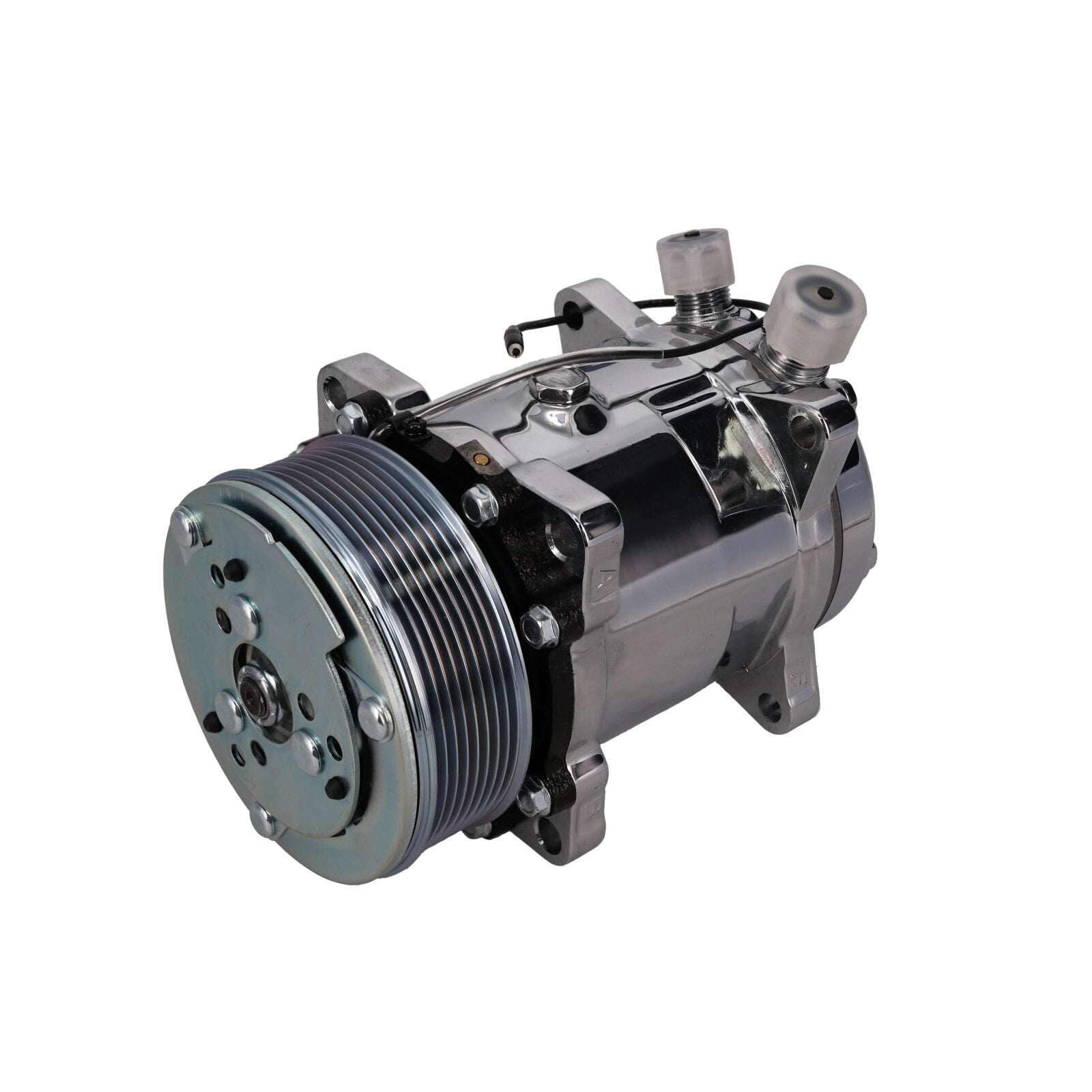 Sanden 508 Style Silver Clutch Serpentine A/C Compressor - Walmart.com