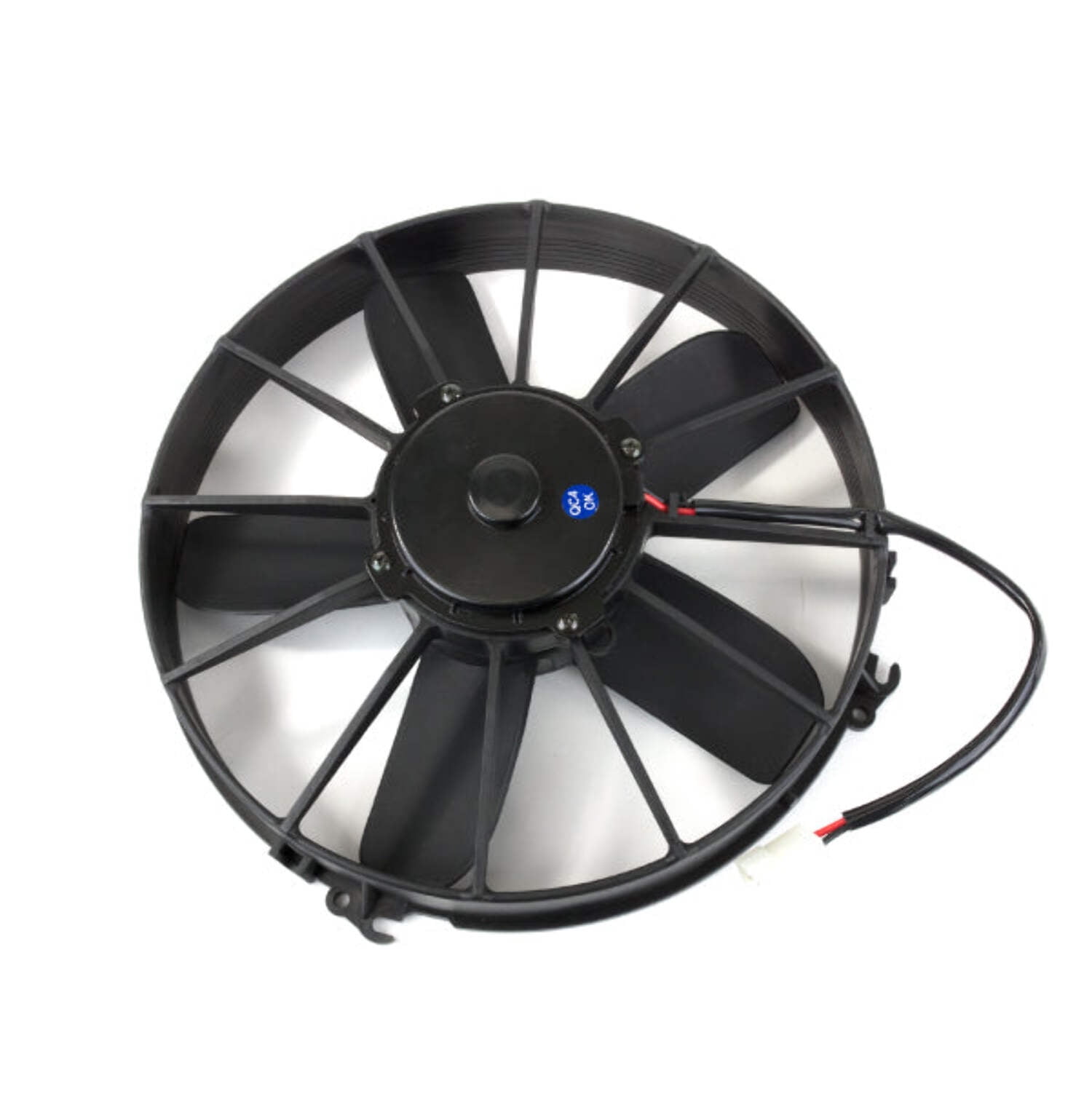 Pro Flow Universal Straight-Blade 12" Black Radiator Push Pull Cooling ...