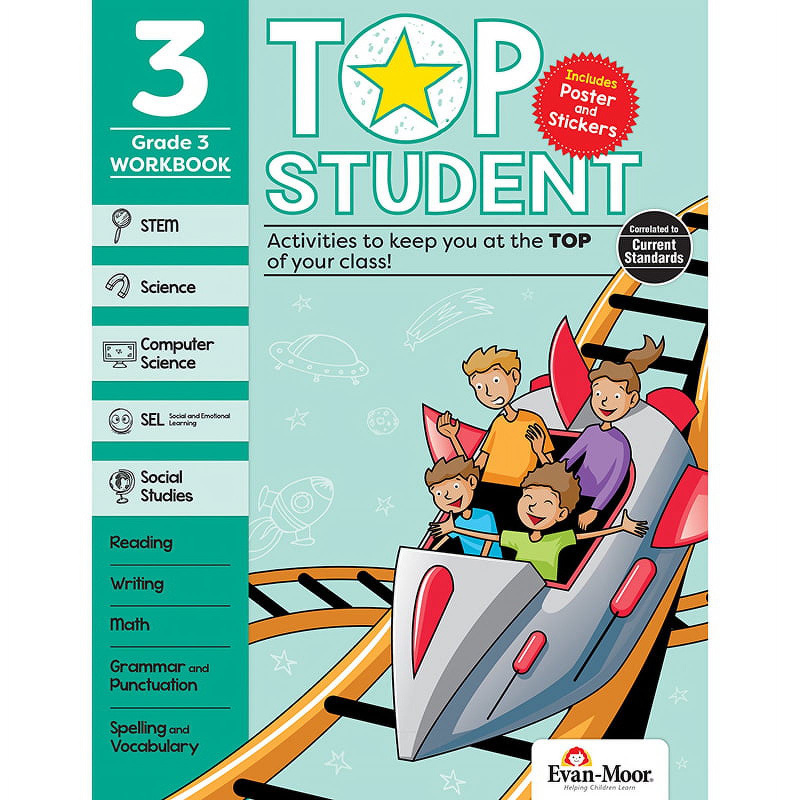Top Student Activity Book, Grade 3 | Bundle of 5 Each - Walmart.com