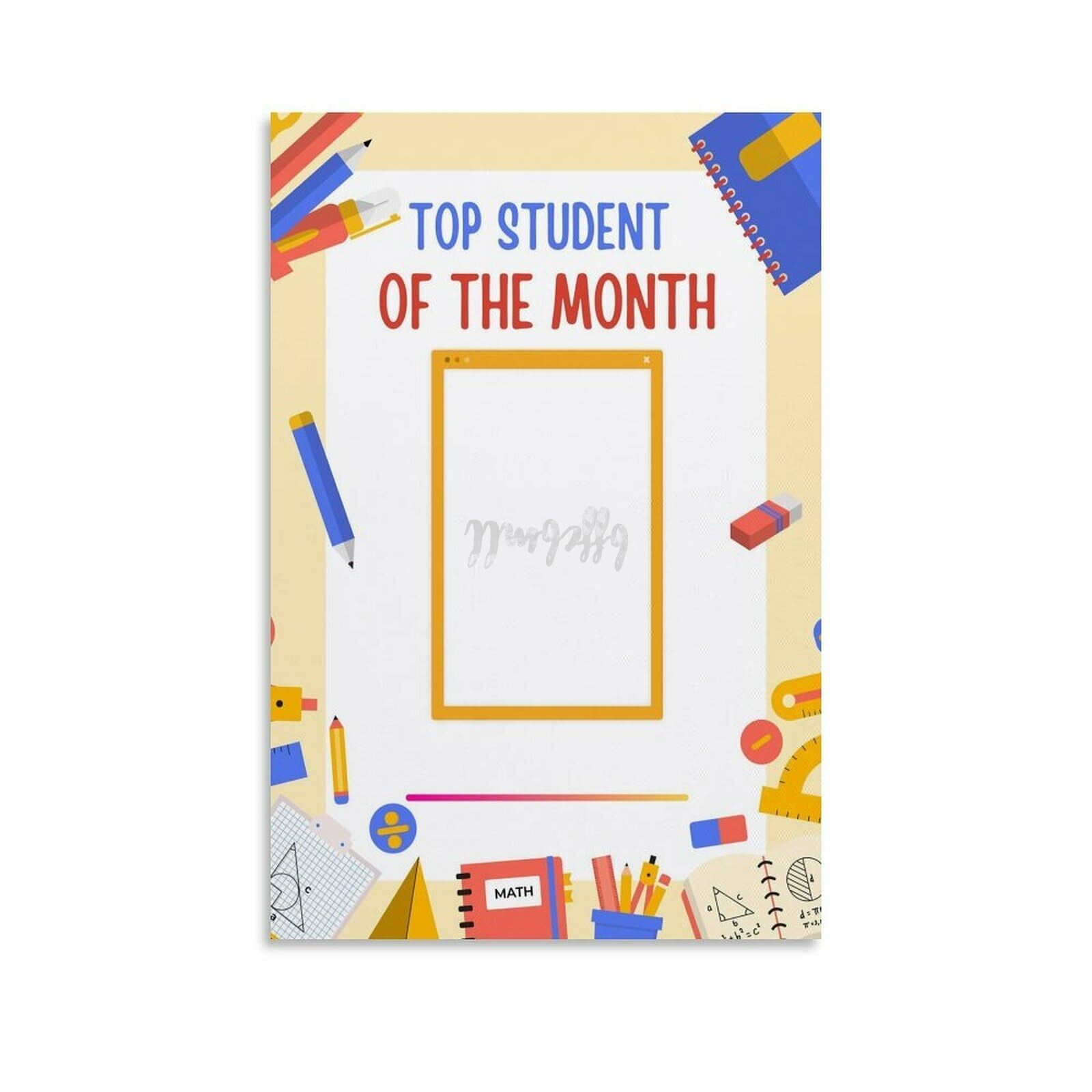Top Student of The Month Poster Best Student Photo Display Poster (7 ...