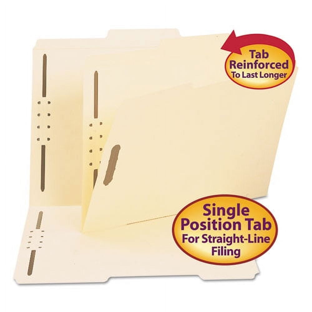 Top Tab Fastener Folders, Guide-Height 2/5-Cut Tabs: Right of Center, 2 ...