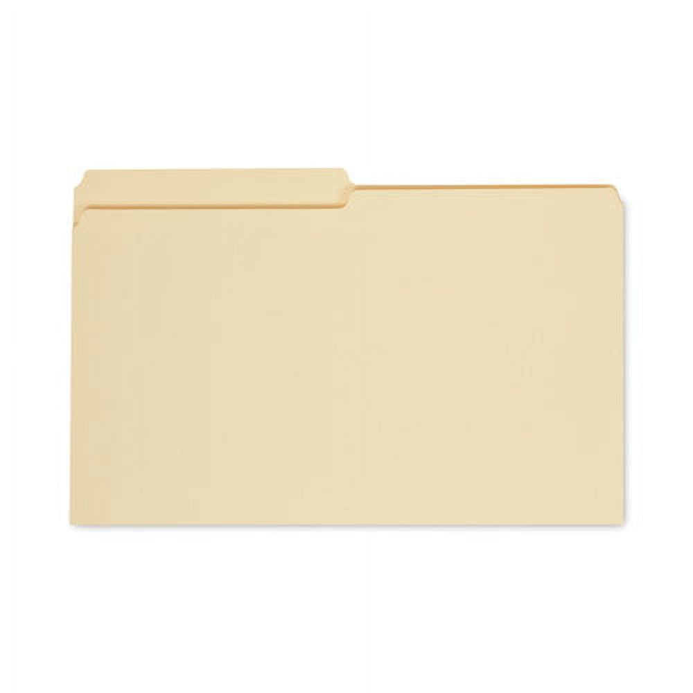 Top Tab Manila File Folders, 1/2-Cut Tabs: Assorted, Legal Size, 0.75 ...