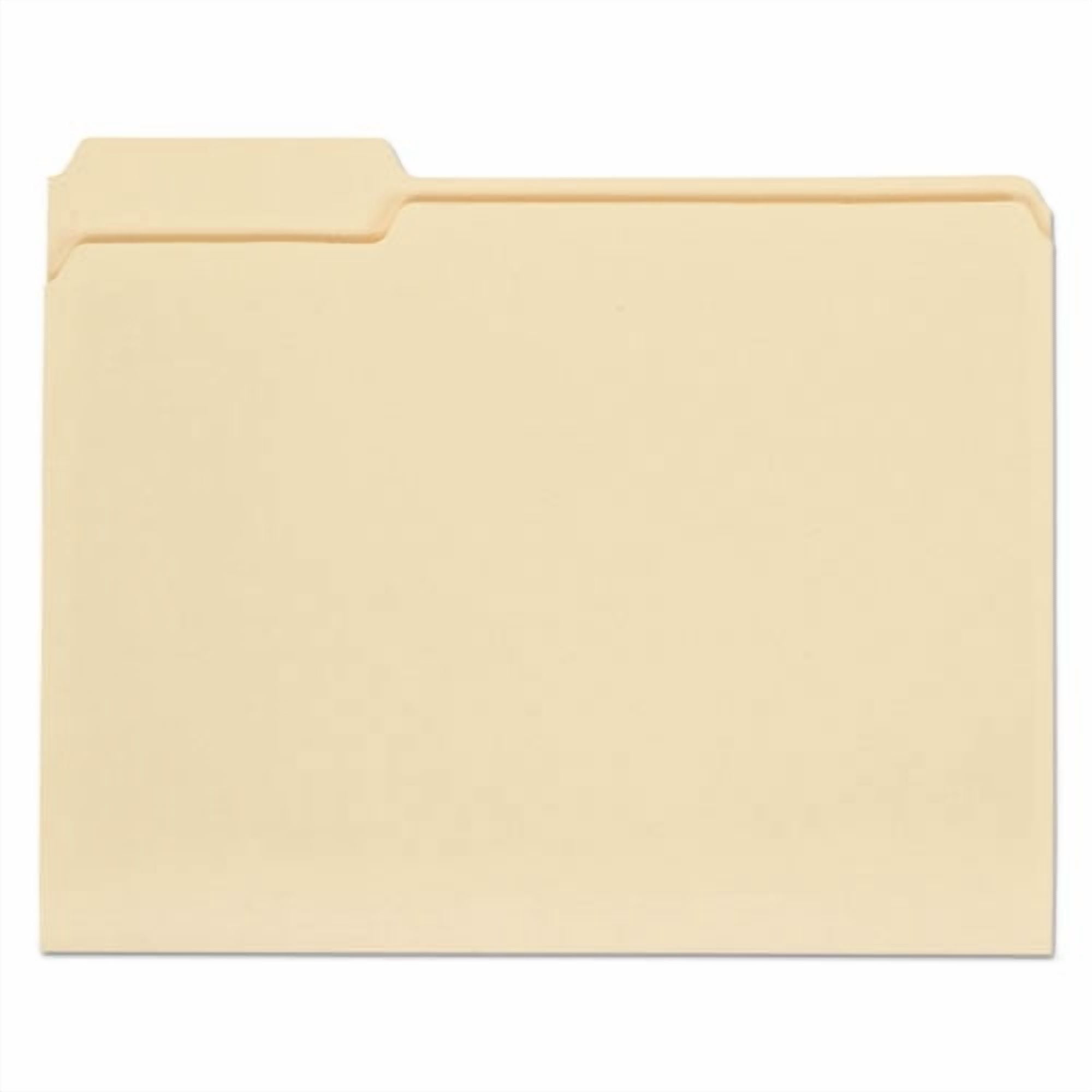 Top Tab Manila File Folders, 1/3-Cut Tabs: Assorted, Letter Size, 0.75 ...