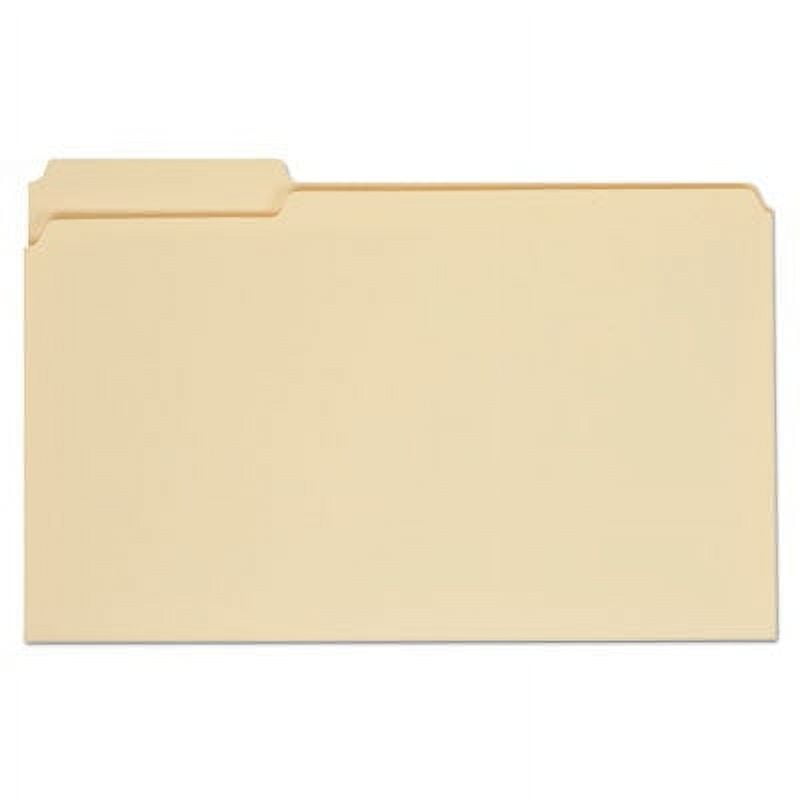 Bulk Single Manila Legal Size File Folders, 1/3-Cut Tabs, Assorted ...