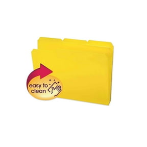 STAPLES Colored Letter Size File Folders, Yellow, 3 Top Tabs, 100 Pack ...