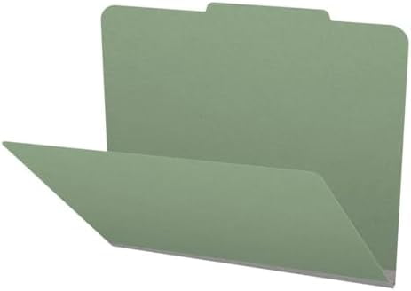 Top Tab Pressboard Folders, Letter Size, 2" Expansion, Green (Box of 25 ...