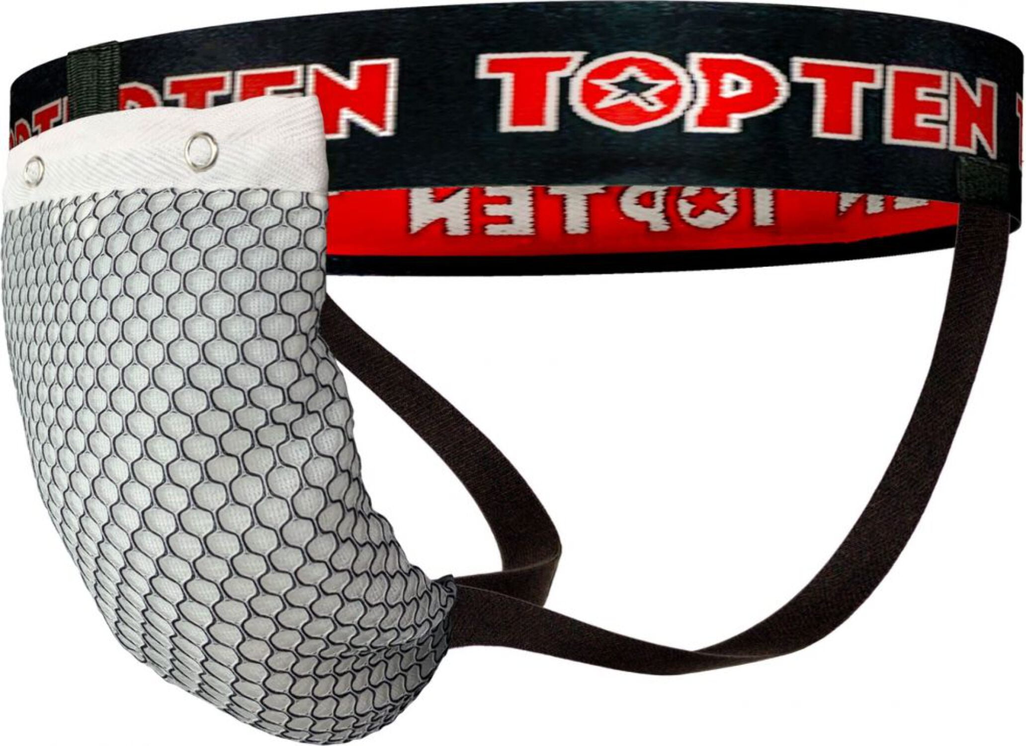 Top Ten Cup, jockstrap “Mesh” - white/black - Walmart.com