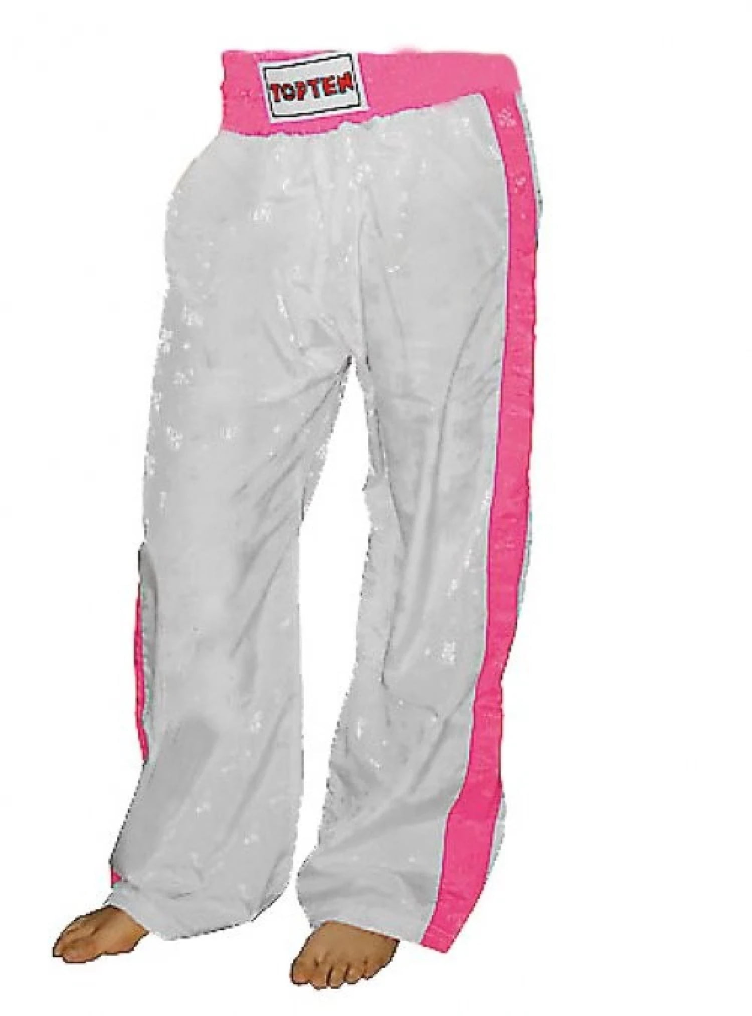 Top Ten KickBoxing Pants - white/pink, 0500S W-P - Walmart.com