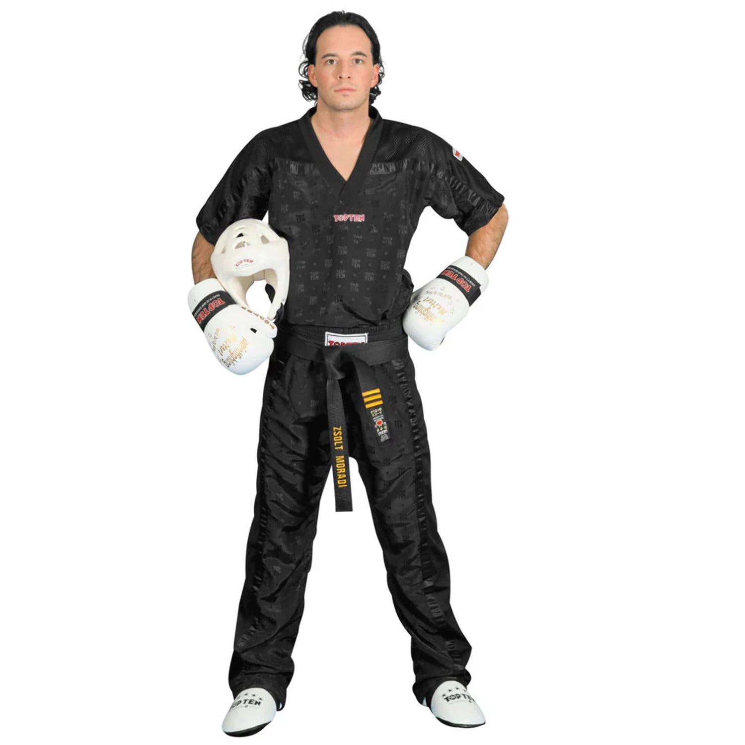 Top Ten Mesh uniform 1605 model - black, 1605 BL - Walmart.com