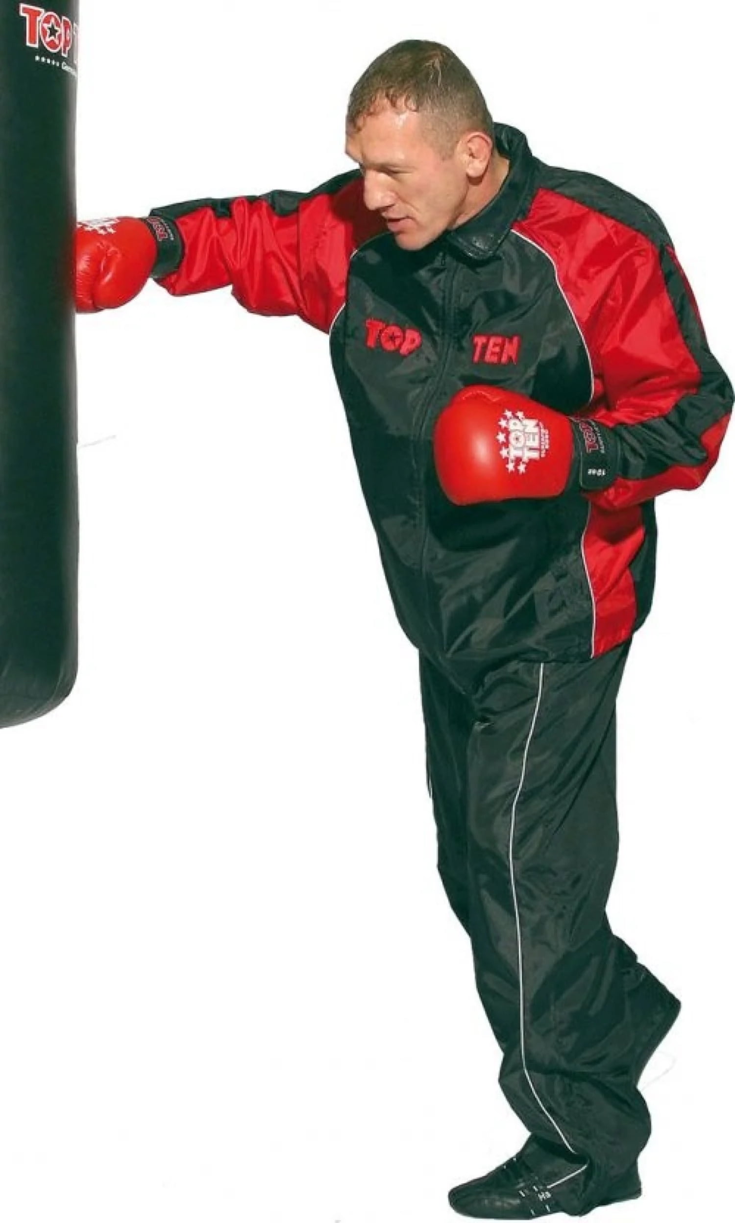 Top Ten Team Warm Up Suit - black/red, 0725S - Walmart.com