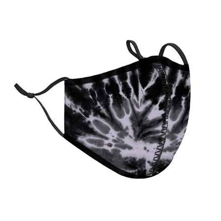 Top Trenz Neoprene, Reusable & Washable Black & White Tie-Dye Face Mask ...