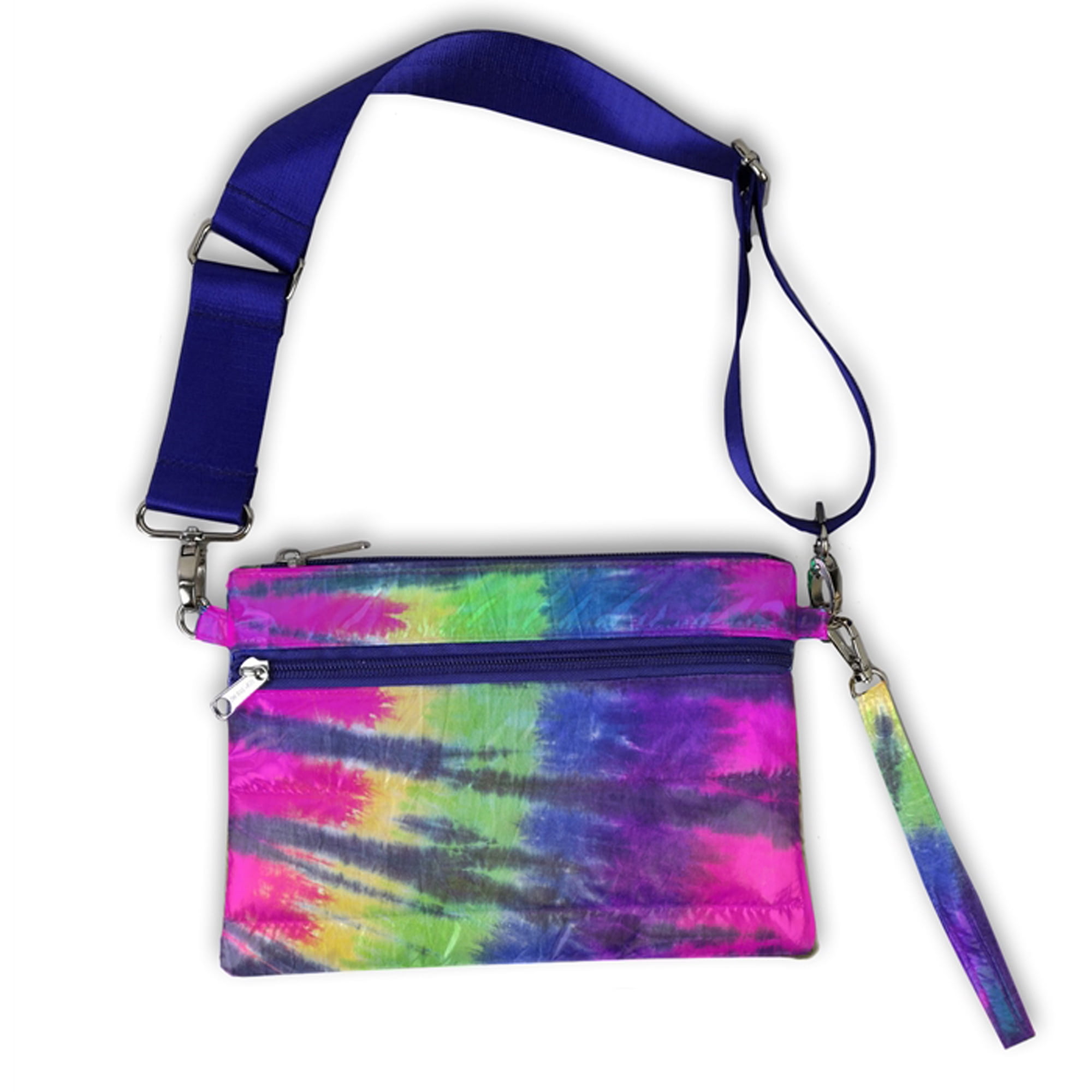 Top Trenz Rainbow Tie Dye 3-in-1 Belt Bag with Two Detachable Straps - Walmart.com