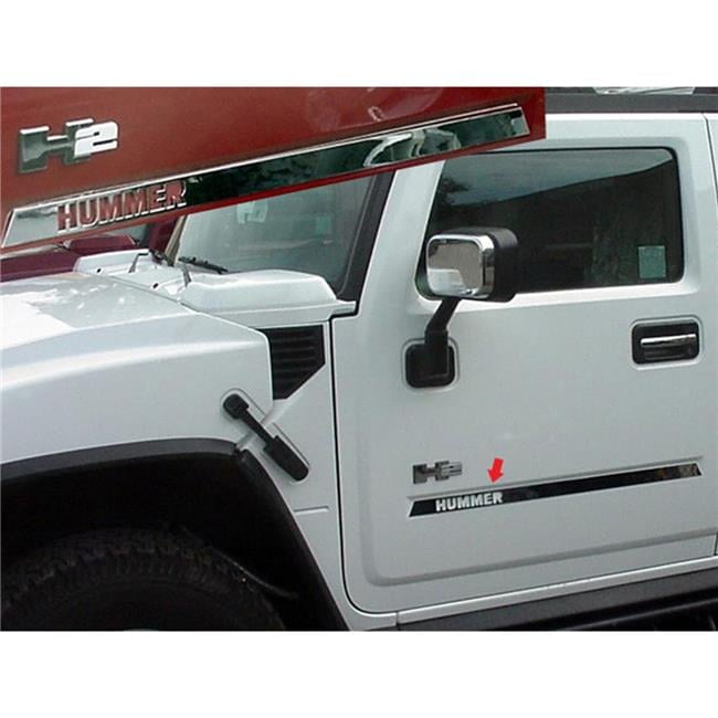 Top Trim H3 Stainless Steel Hummer Body Molding Trim Kit - Walmart.com
