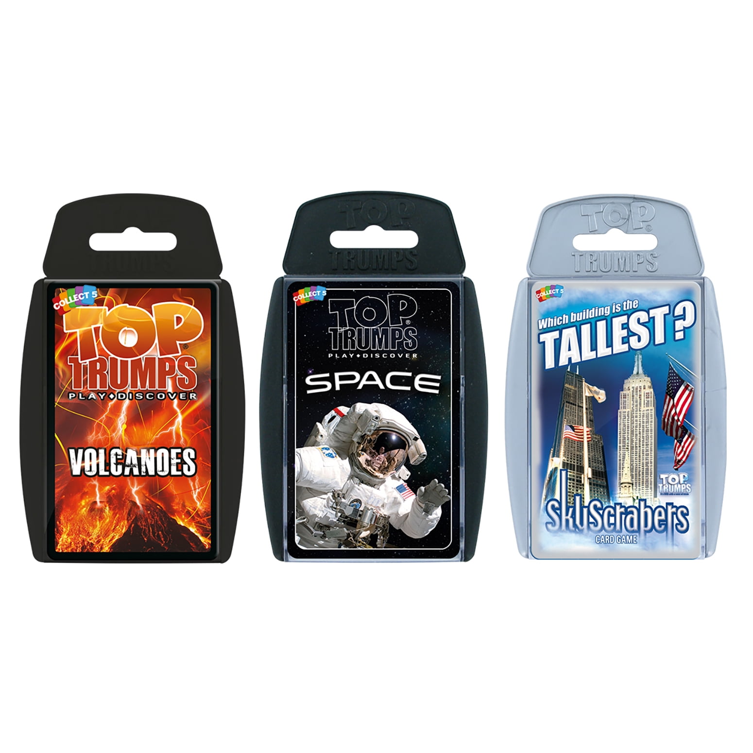 Top Trumps Bundle Card Game Bundle - Earth & Space (Volcanoes, Space ...