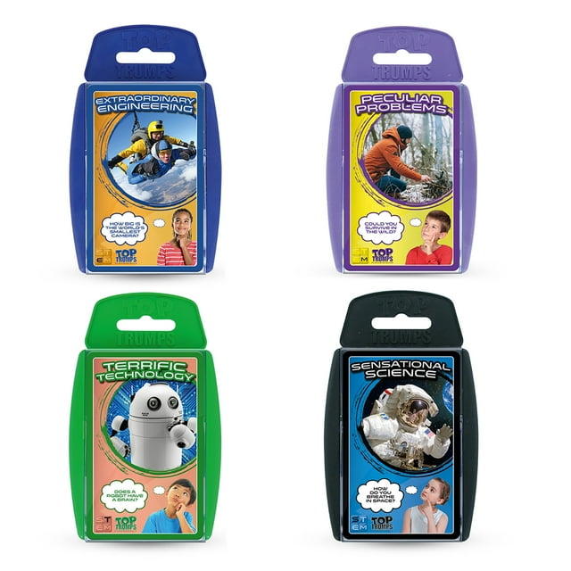 Top Trumps Card Game Bundle - Stem Topics 4Pk - Walmart.com