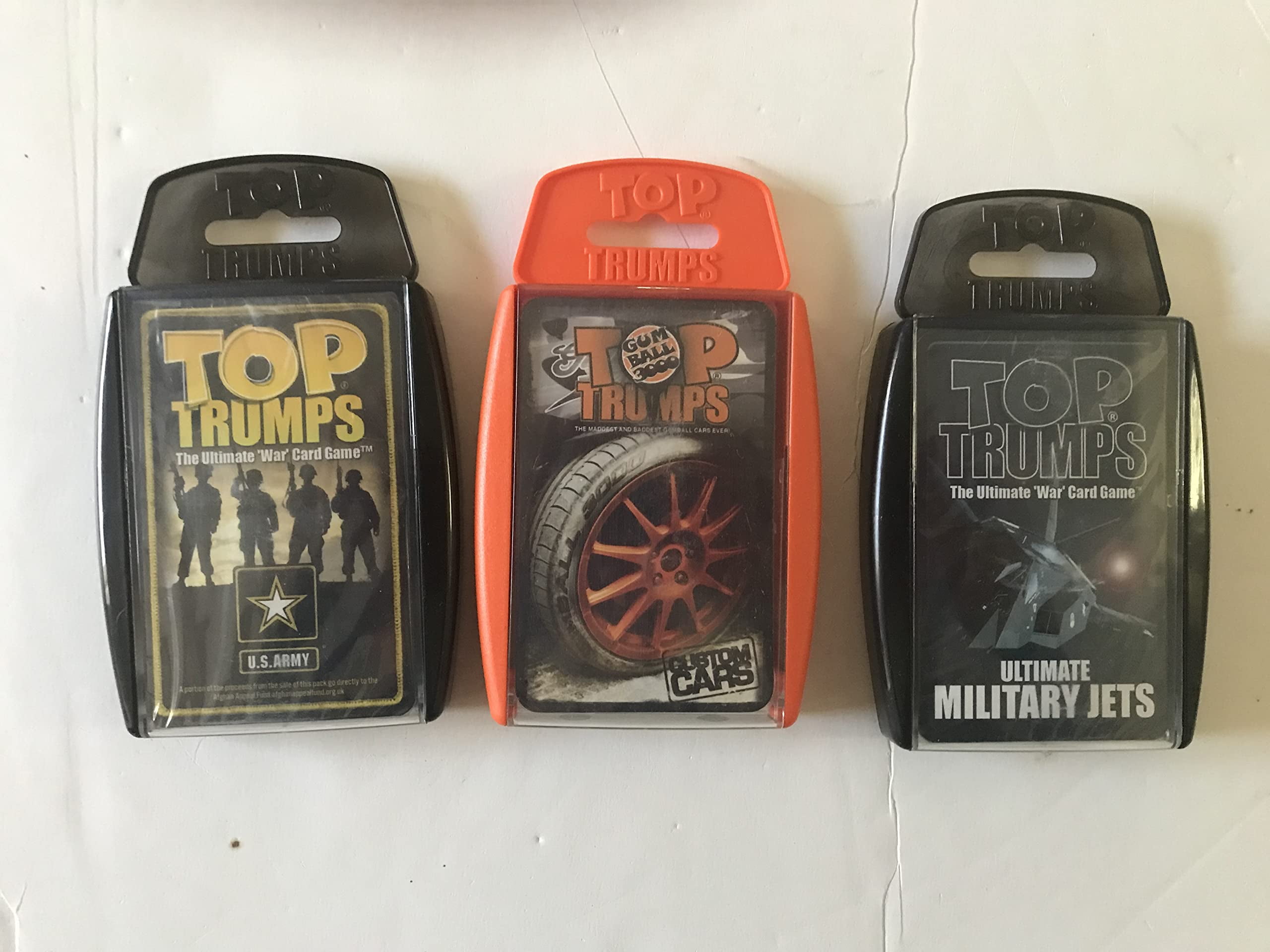 Top Trumps Card Game - Gumball 3000 Custom Cars, US Army, Military Jets ...