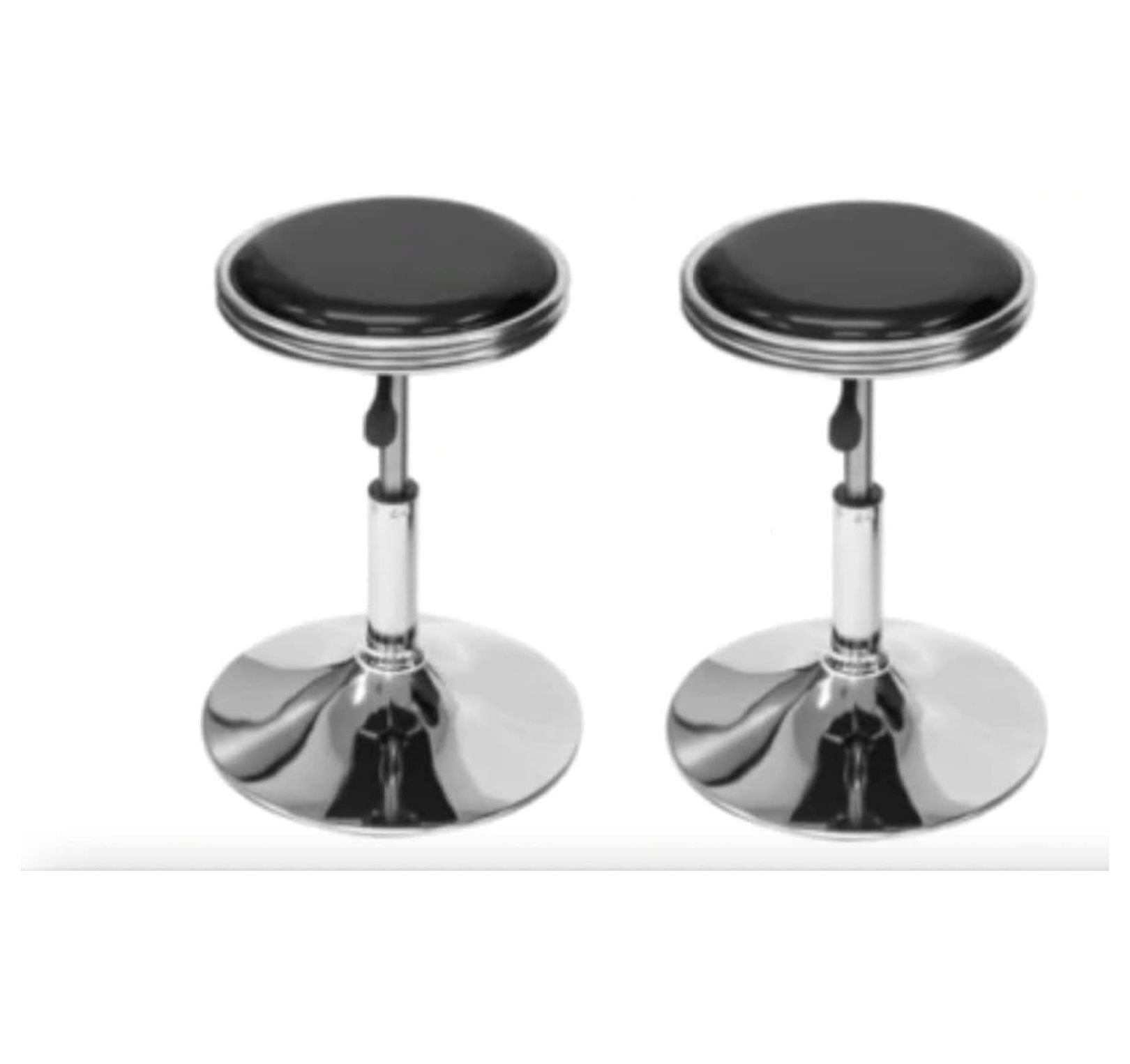 Top Us Arcades Set of 2 Swivel Bar Stools Easy Adjustable Height ...
