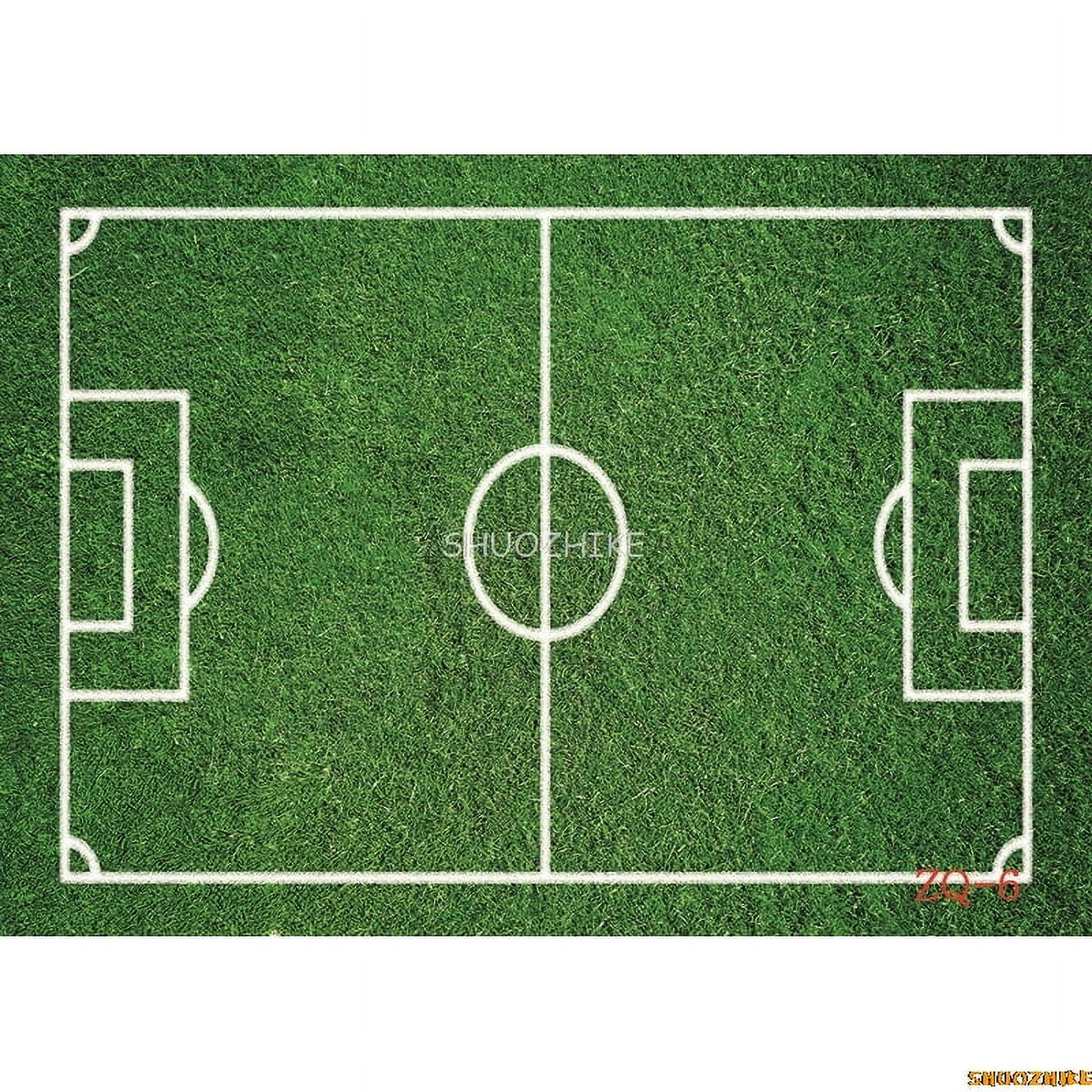 Top View Of Football Field With White Lines And Grass Photography ...