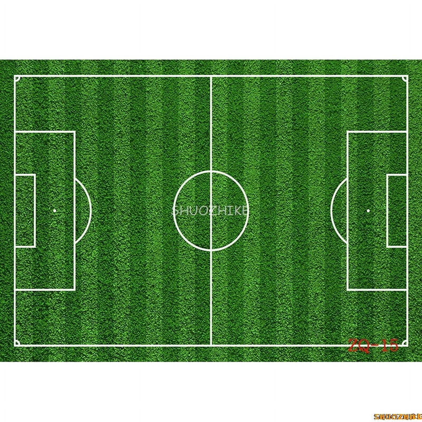 Top View Of Football Field With White Lines And Grass Photography ...