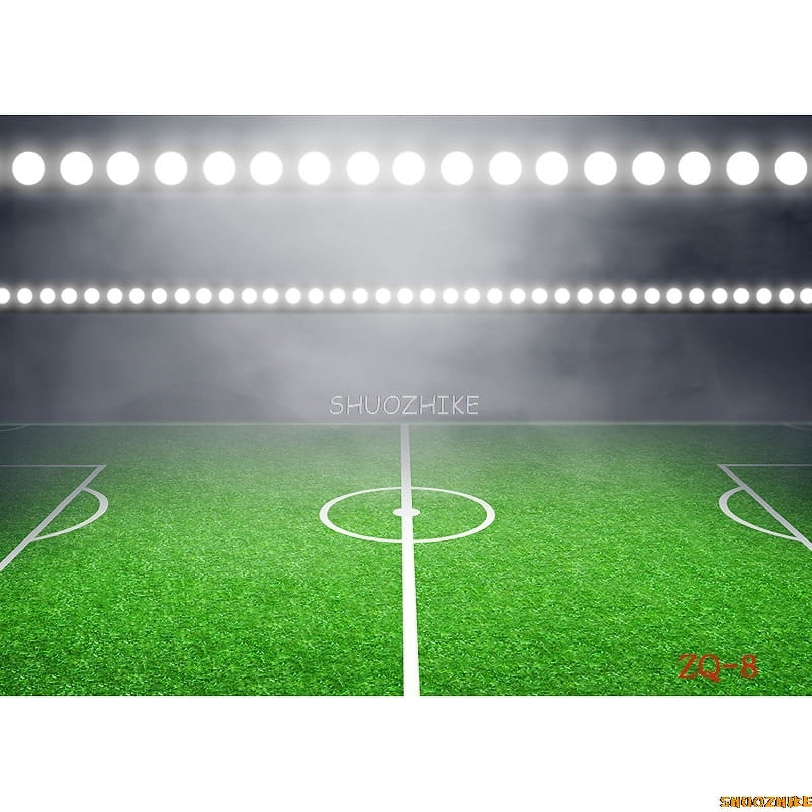 Top View Of Football Field With White Lines And Grass Photography ...