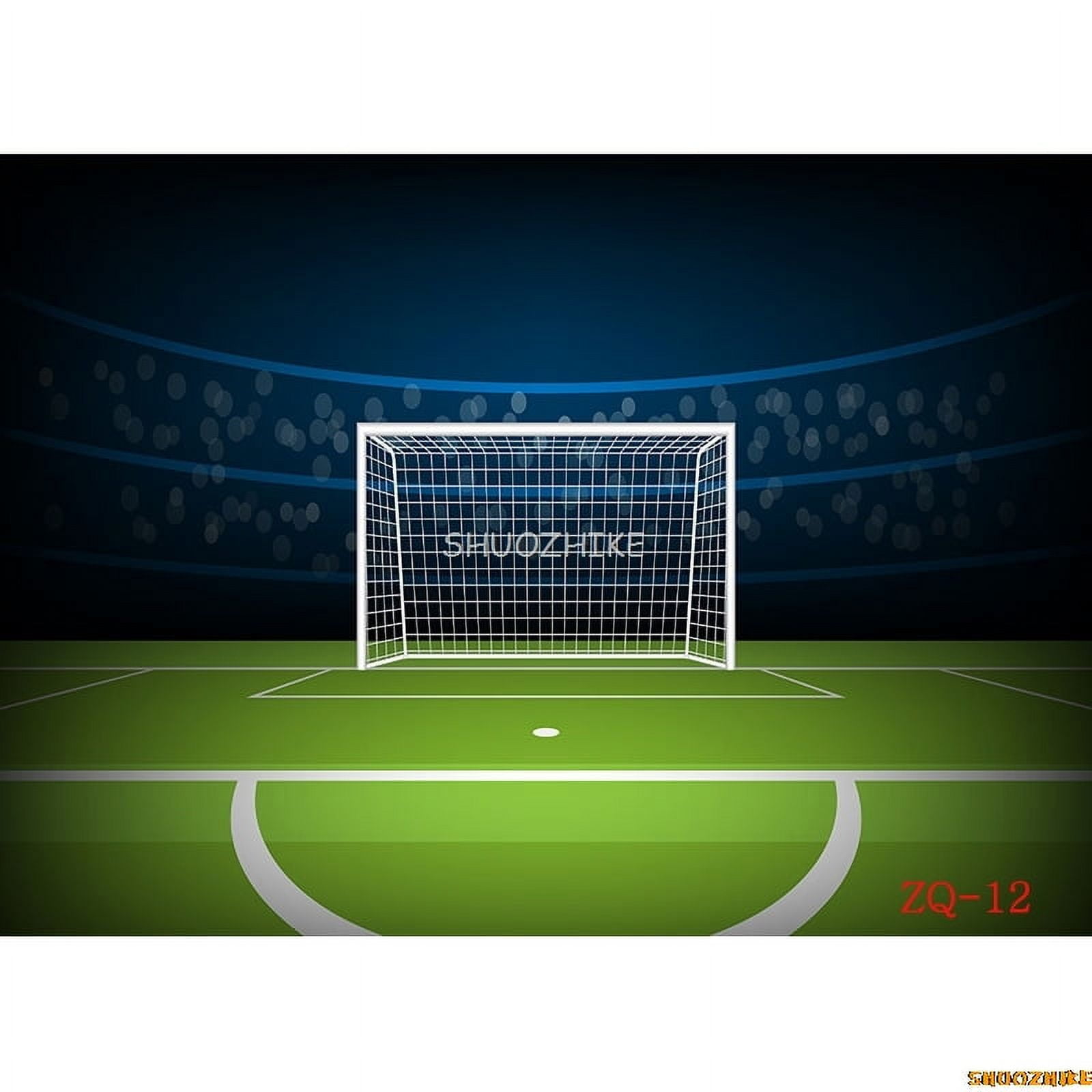 Top View Of Football Field With White Lines And Grass Photography ...