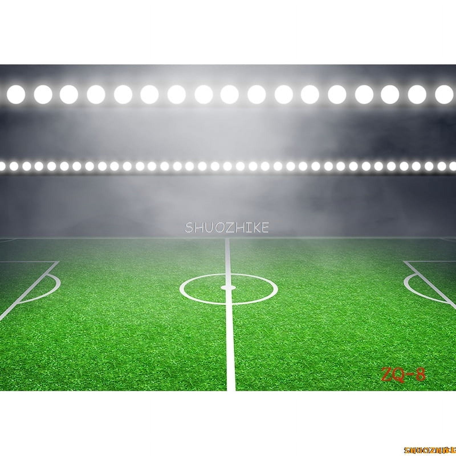 Top View Of Football Field With White Lines And Grass Photography ...