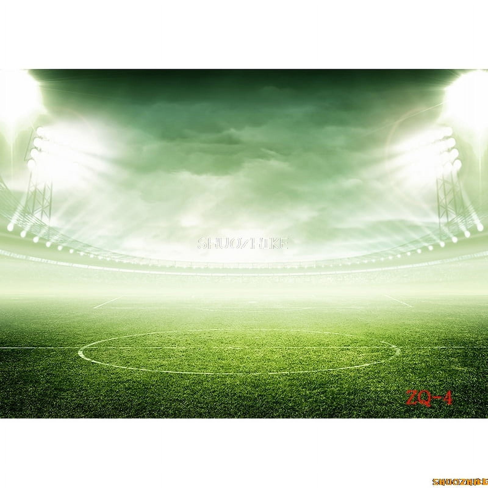 Top View Of Football Field With White Lines And Grass Photography ...