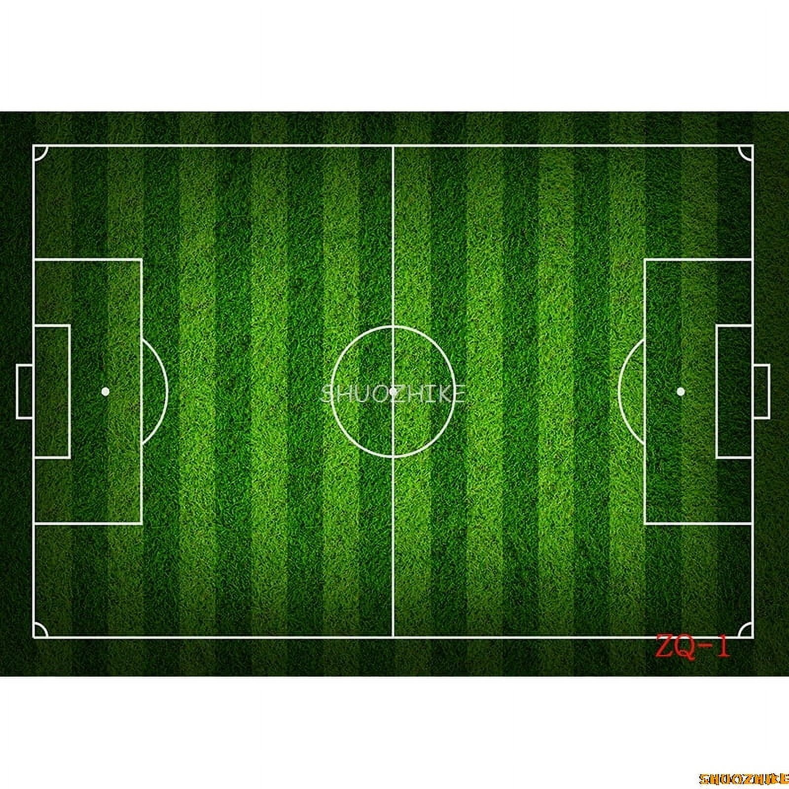 Top View Of Football Field With White Lines And Grass Photography ...
