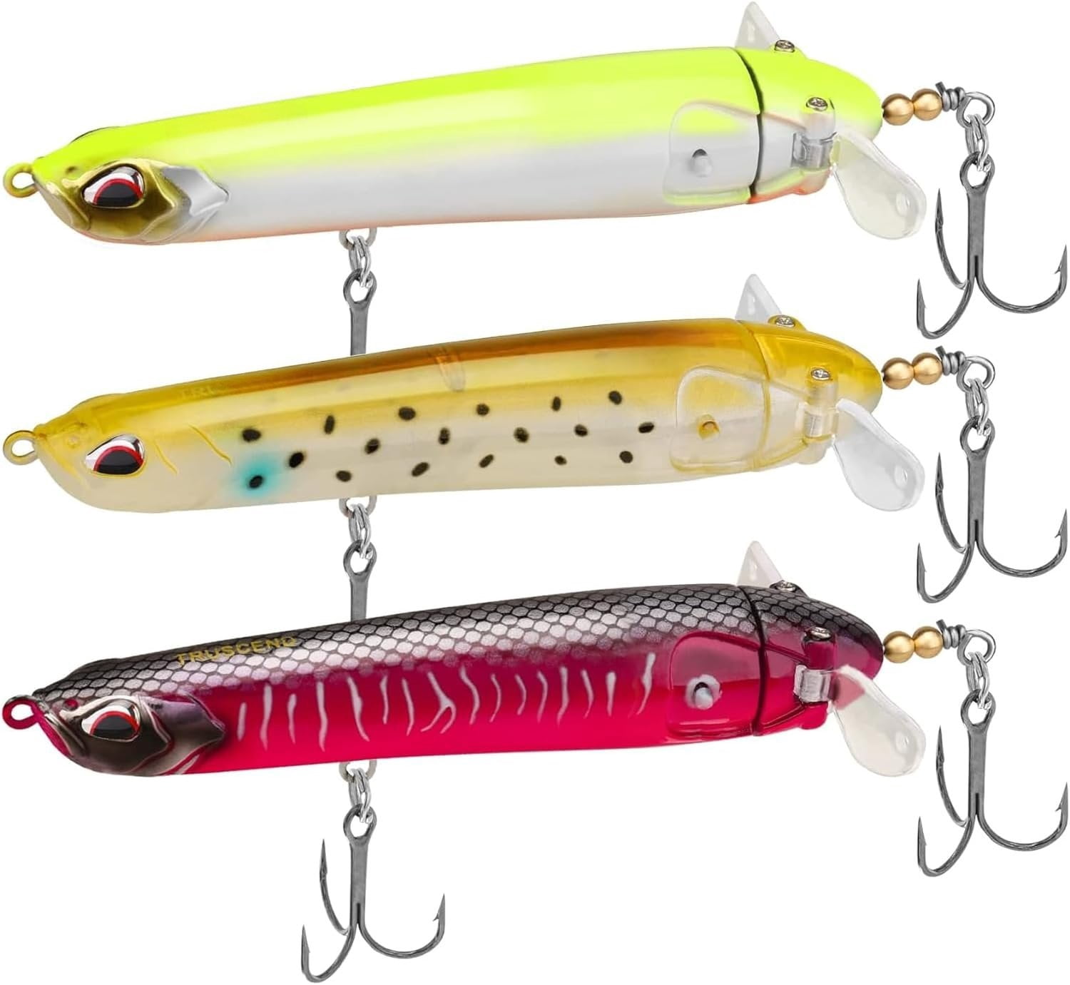 Top Water Fishing Lures with BKK Hooks, Easy Catch Plopper Lure for ...