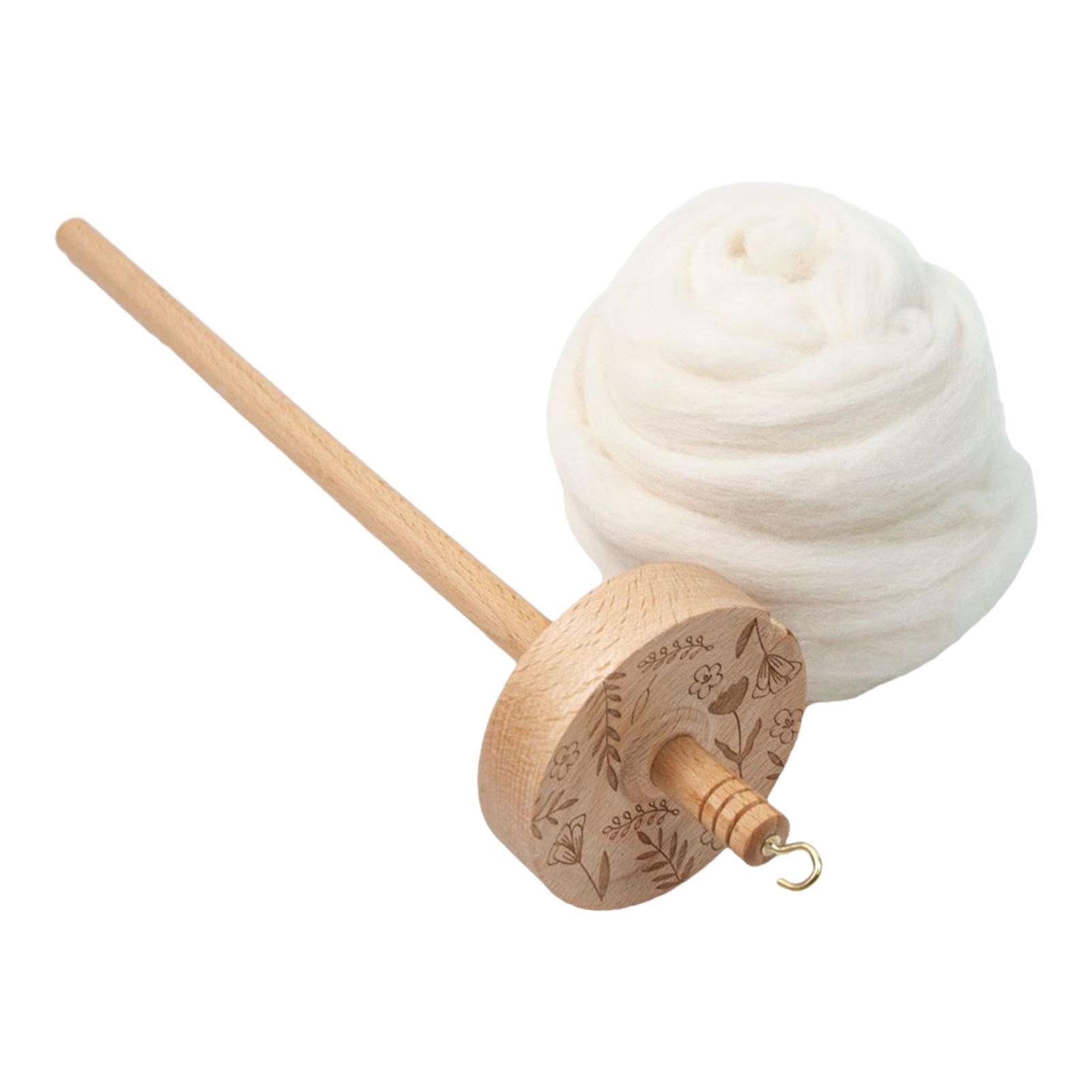 Top Whorl Drop Spindle with Wool Strips Multifunction Crafting Supply ...