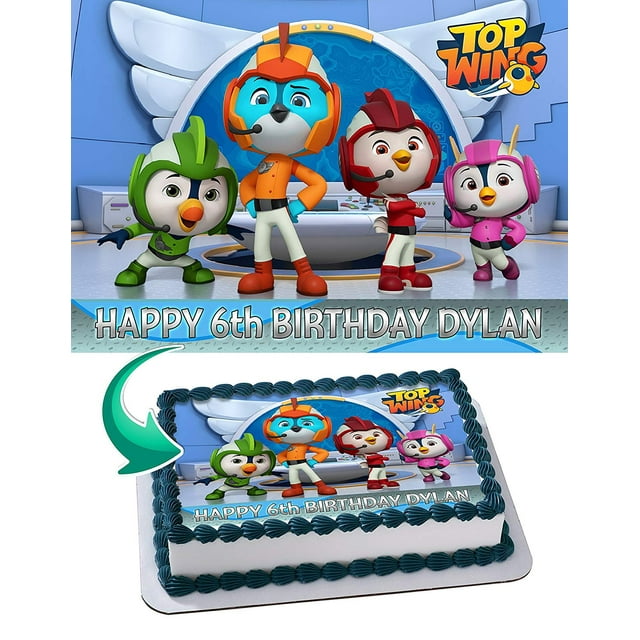 Top Wing Nickelodeon Nick Junior Edible Cake Image Topper Personalized ...