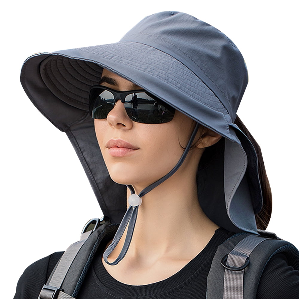 Top Women's men's sun Hat can be rolled wide brimmed gardening cap with ...