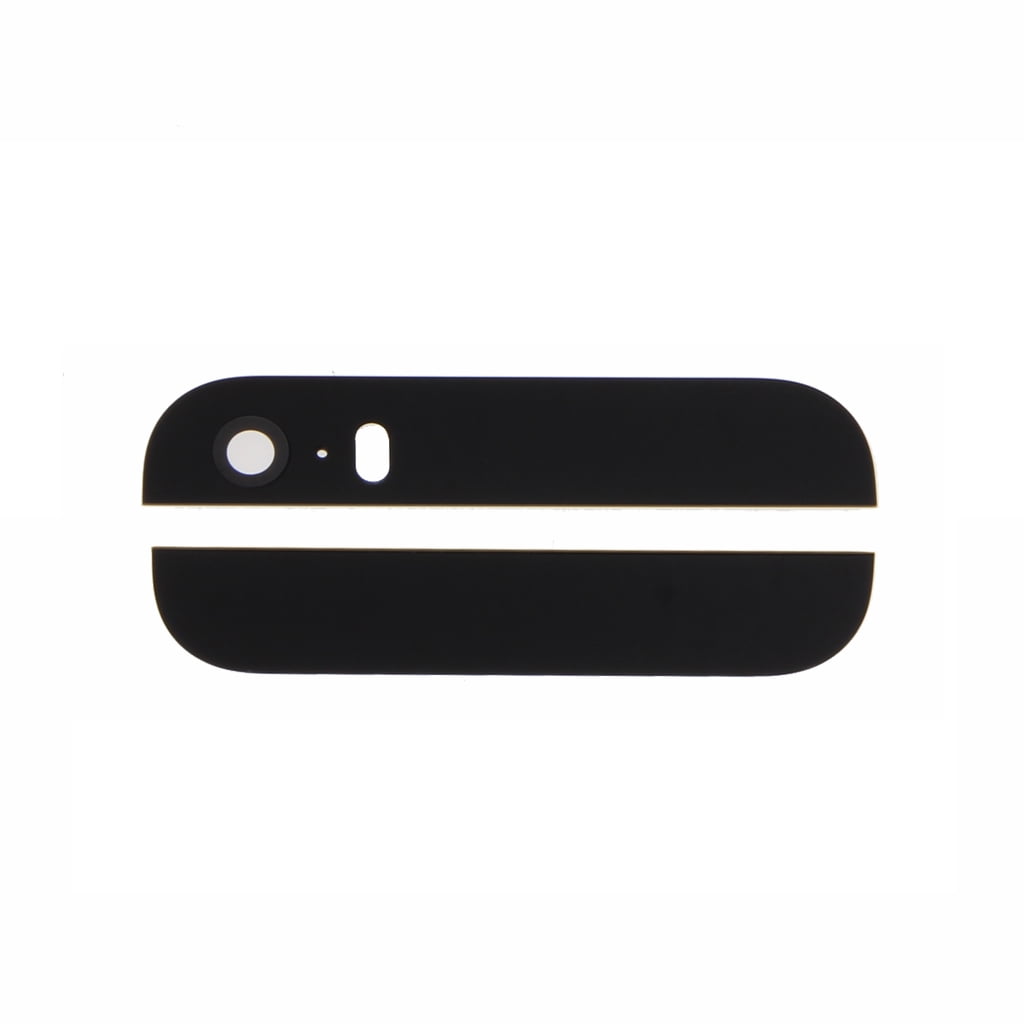 Top and Bottom Back Glass Replacement Panel for phone 5S Black Or White ...