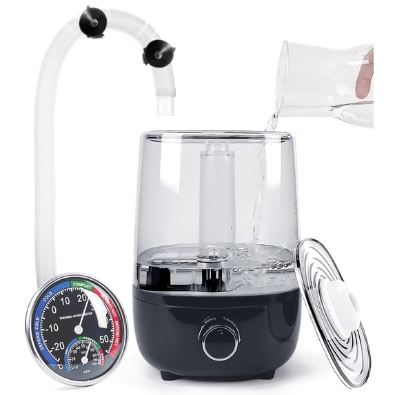 Top fill Reptile Fogger Terrariums Humidifier Fog Machine Mister with ...