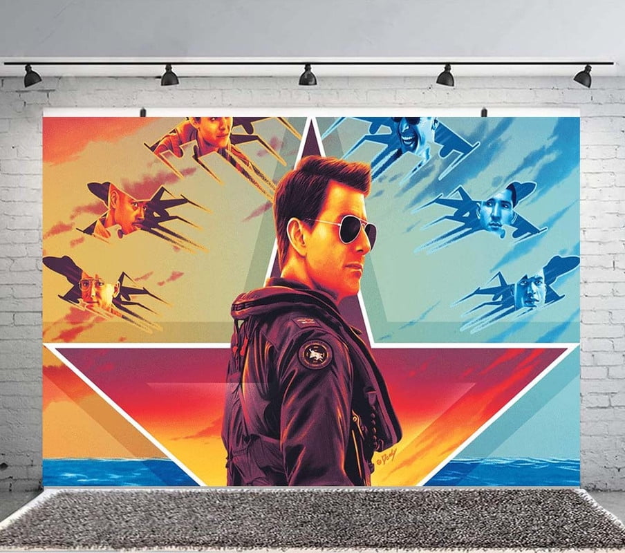Top gun Backdrop Banner Party Supplies Poster Movie Theme Background ...