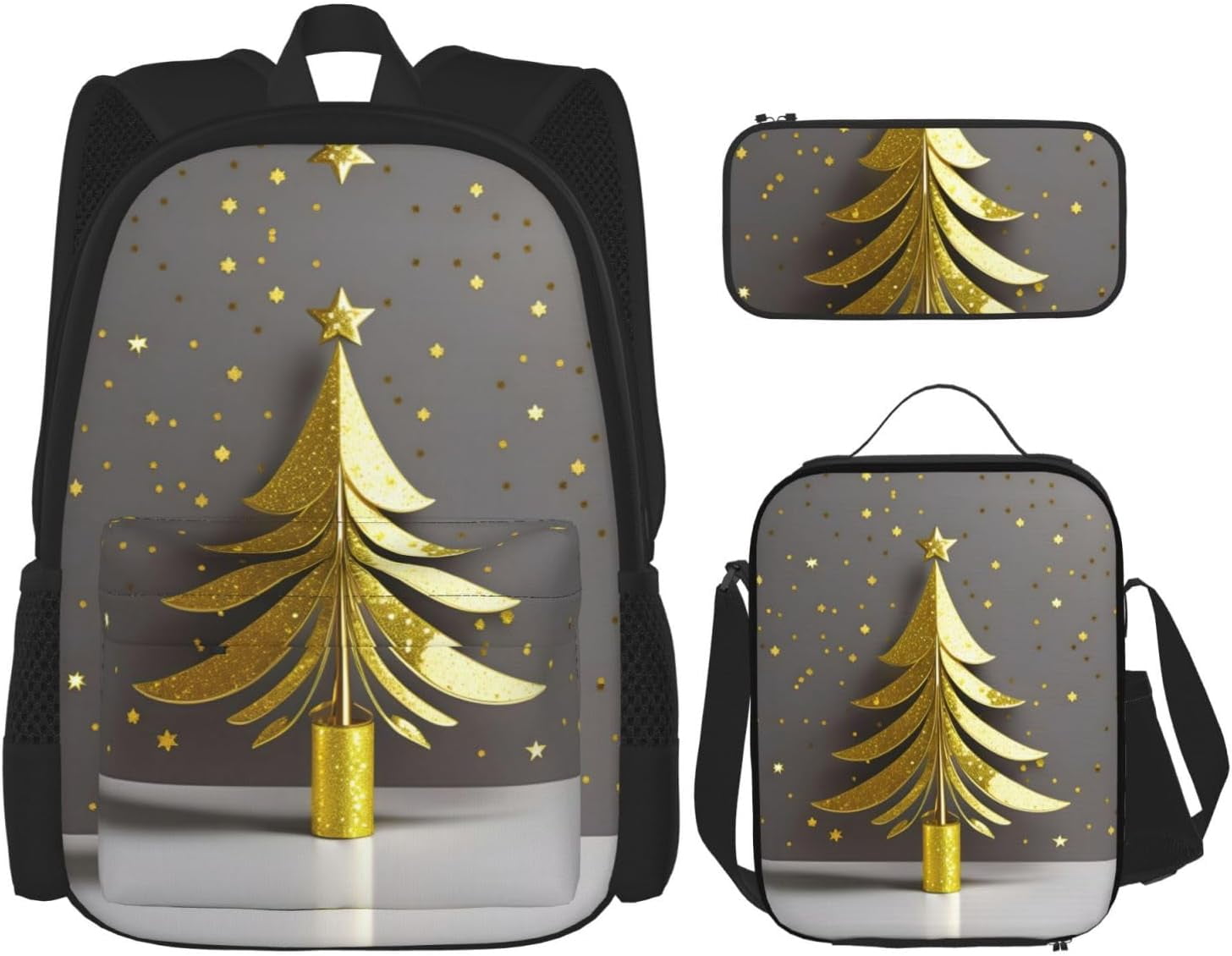 Top-kevin 3 In 1 Christmas Tree Large Capacity Backpack Set Backpack ...