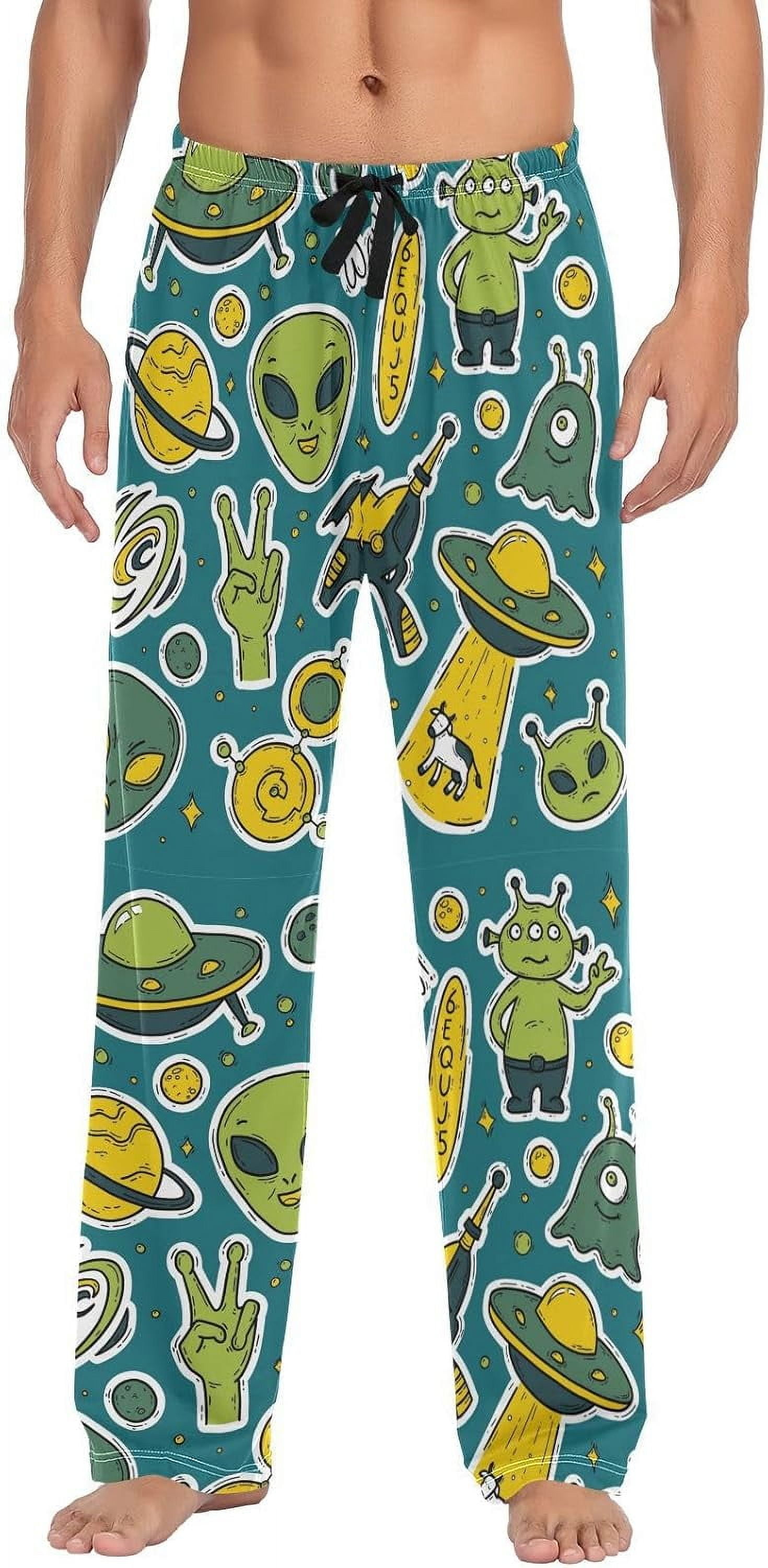 Top-kevin Alien Pajama Pants Men's Pajama Bottoms Lounge Sleepwear PJs ...