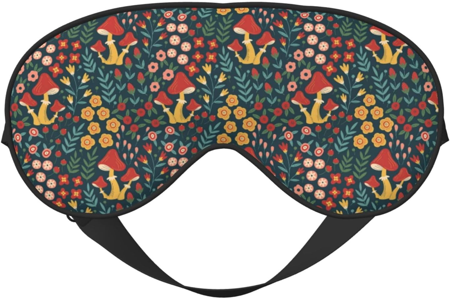 Top-kevin Berries and Flowers Print Double-Sided Eye Mask,Soft and ...